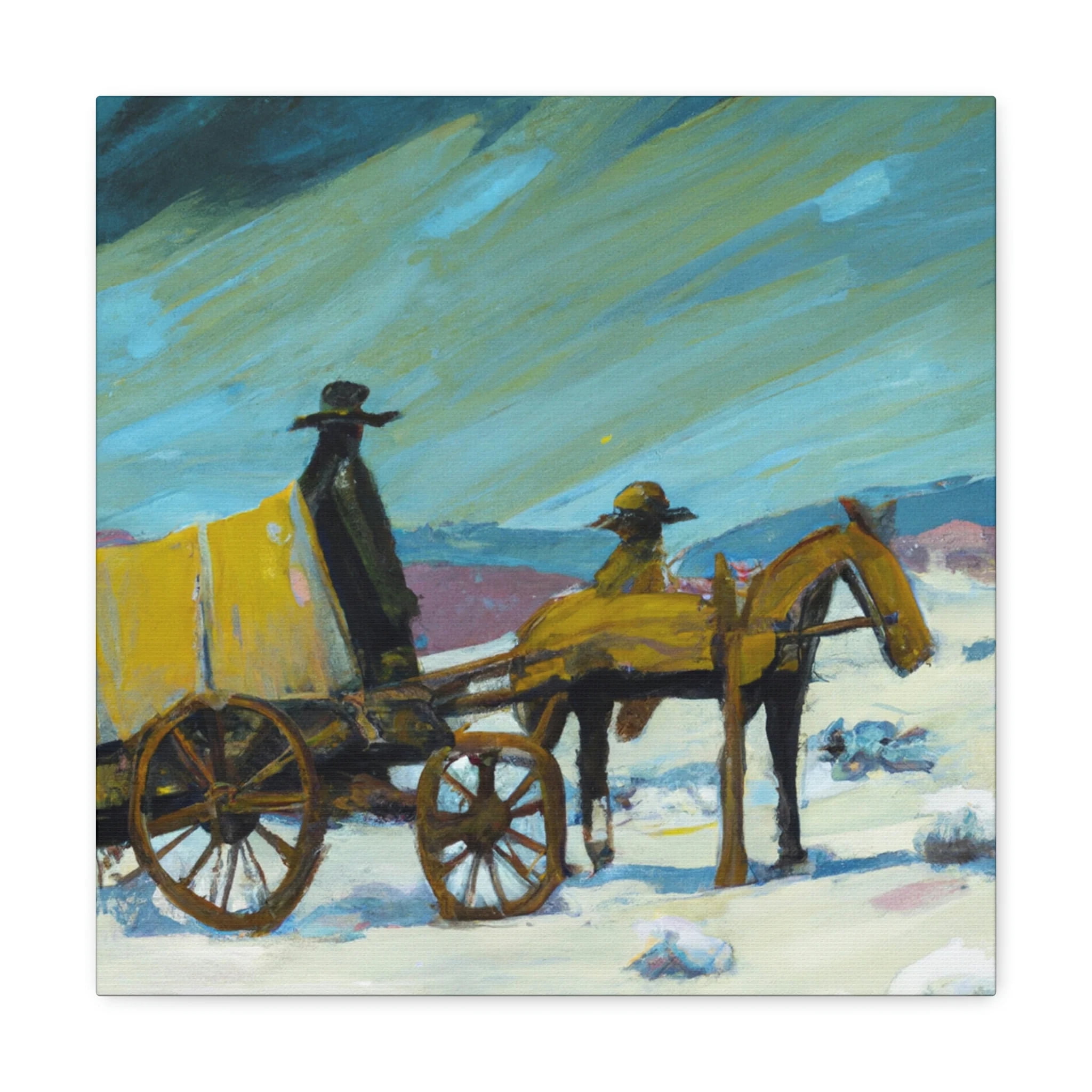 Wheels of Progress Rolling - Canvas - Walmart.com