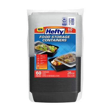 Ez Prepa [20 Pack] 32oz 3 Compartment Meal Prep Containers with Lids ...