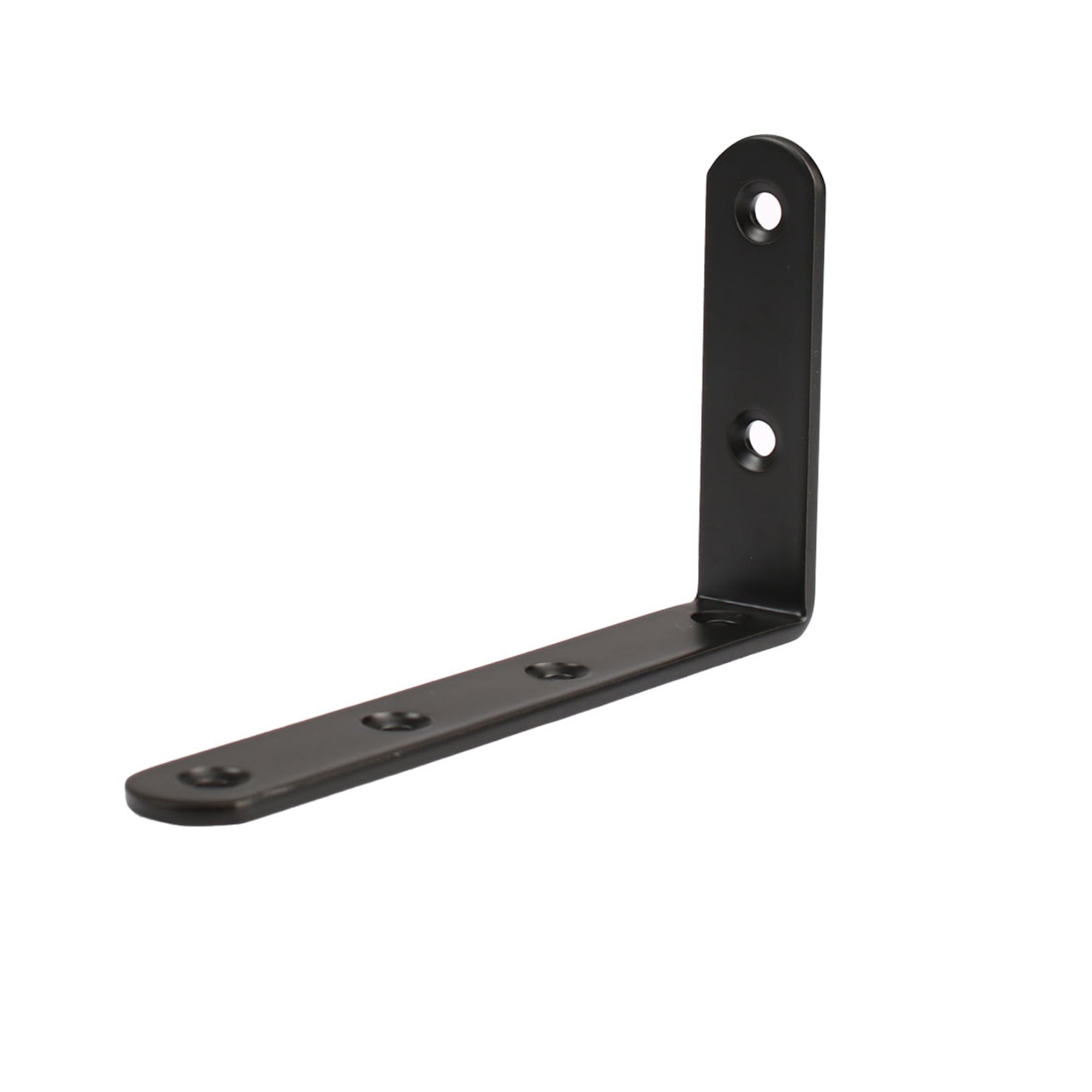 125 x 75mm Angle Bracket Stainless Steel Black L Shaped Angle Brackets ...