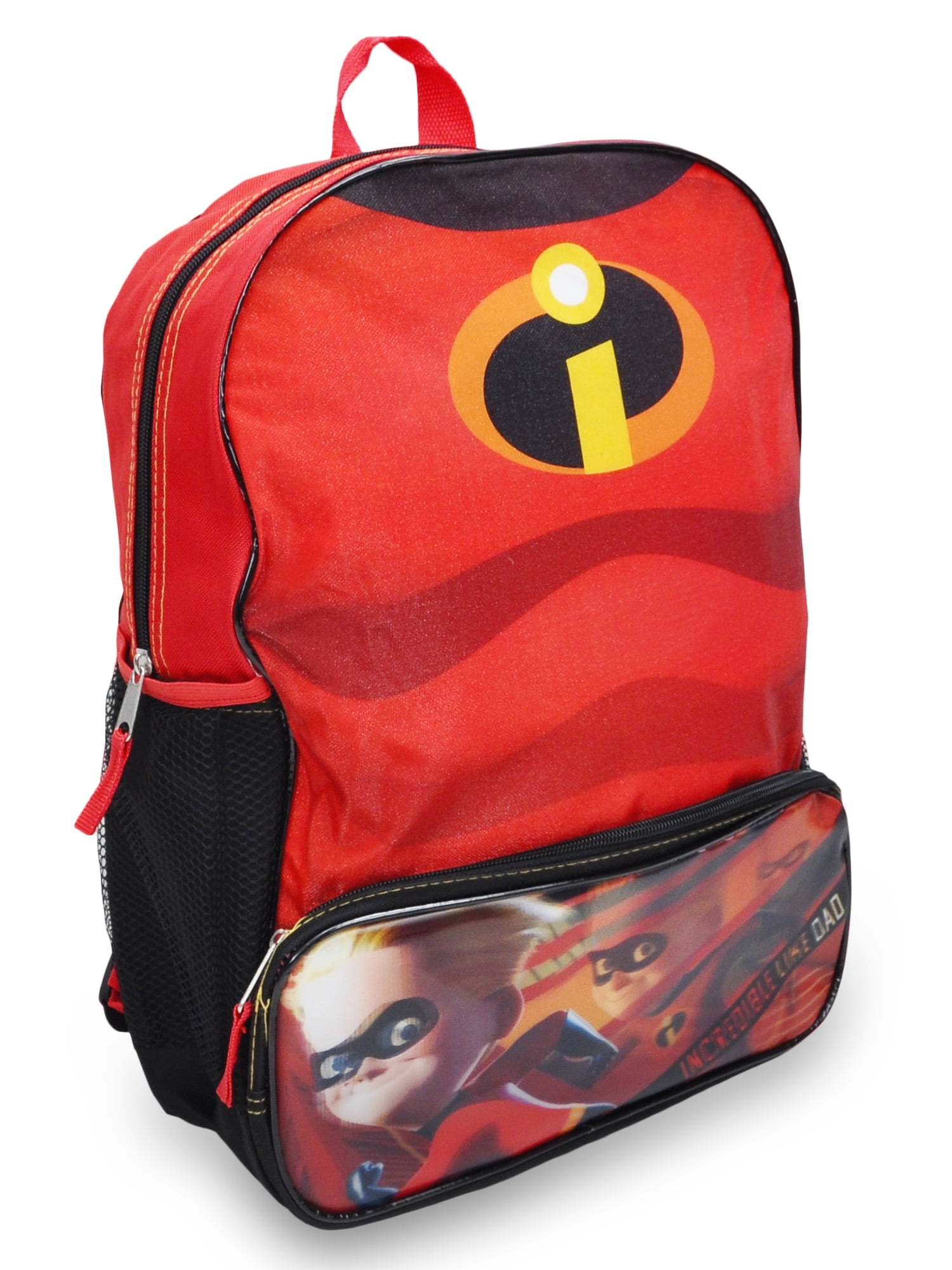 Incredibles "Chest" 16" Backpack with 1 Lower Pocket & 2 side mesh ...