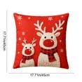 4Pack Christmas Pillow Covers, Cotton Fabric, Soft Decorative ...