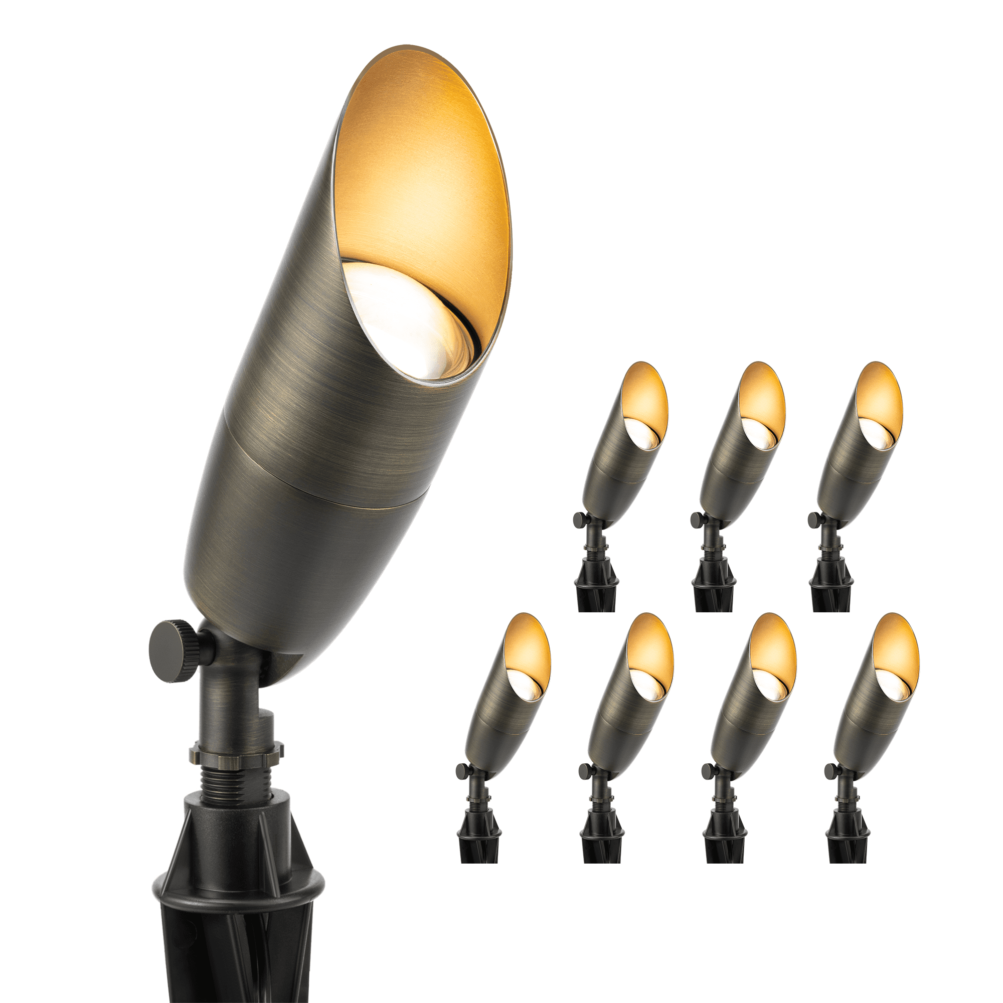 Gardenreet Brass Low Voltage Landscape Spotlights,12V Spot Up Landscape ...