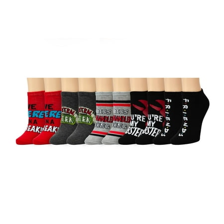 Friends TV Series Themed Quotes Novelty Ankle Socks for Men & Women - 5 ...