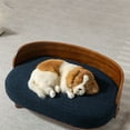 Pefilos 26" Scandinavian Style Elevated Dog Bed with Wood Legs, Bent ...