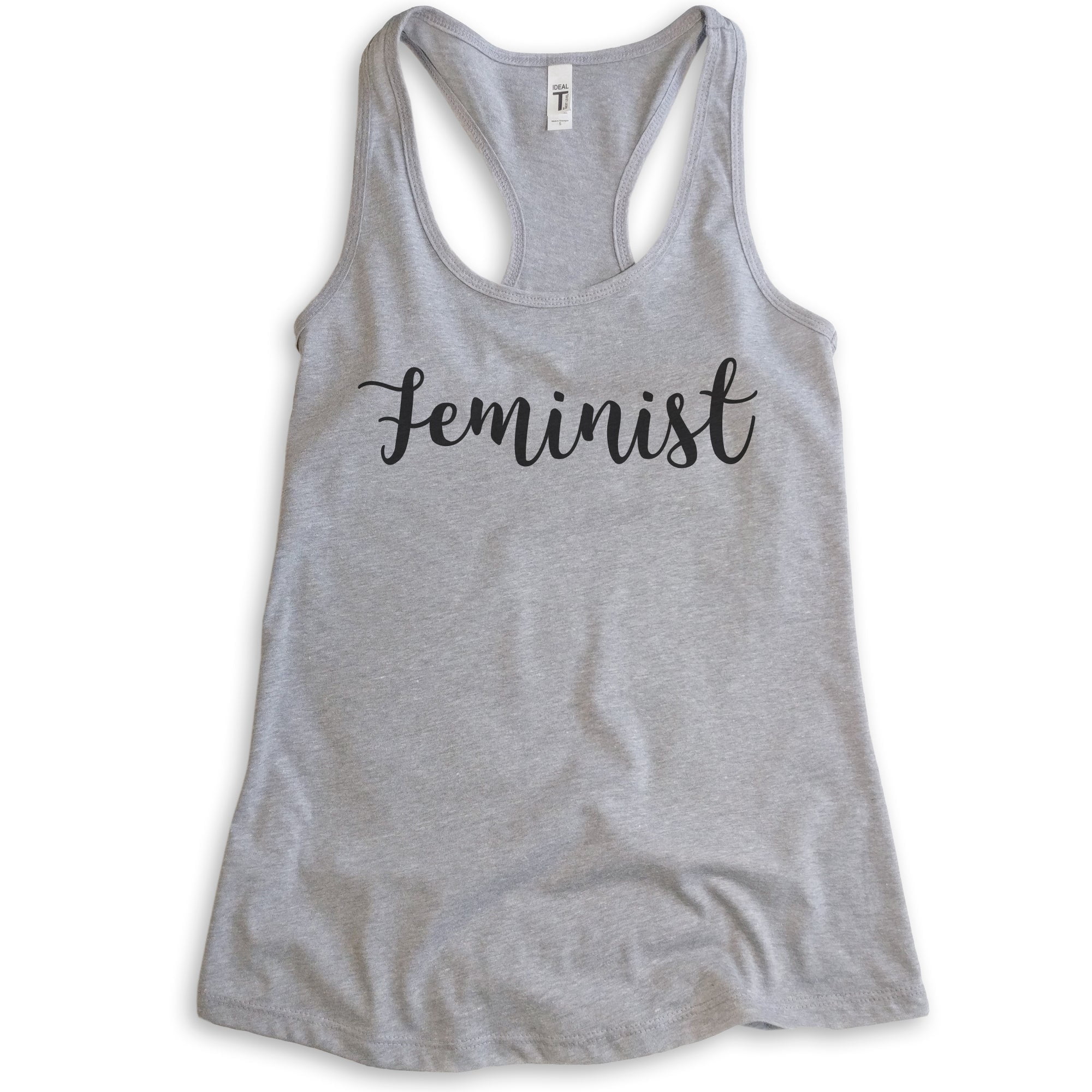 Feminist Tank Top, Ladies Racerback Tank Top, Feminism Tank, Heather ...
