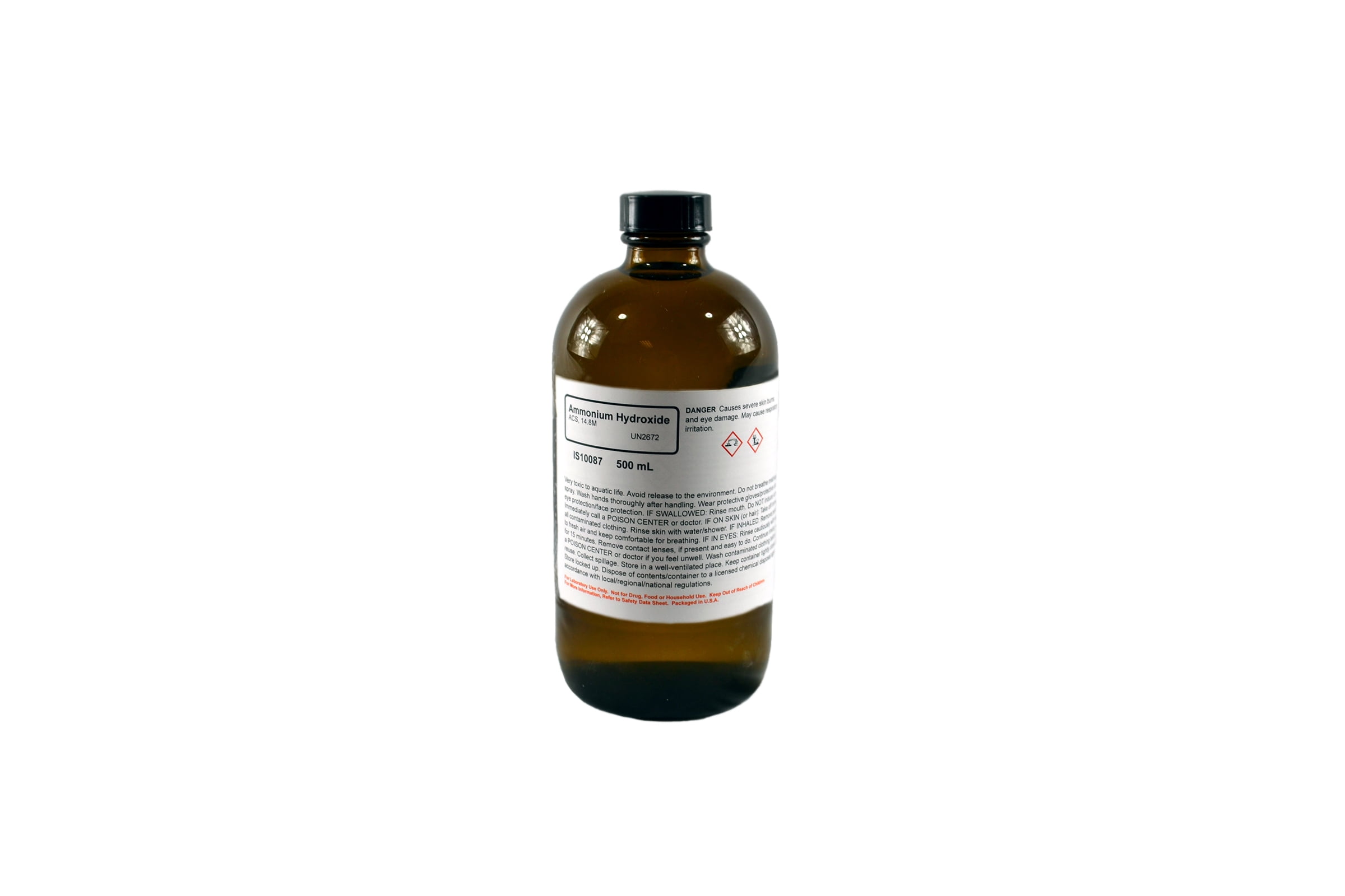 Ammonium Hydroxide 28-30% Solution, 500mL - ACS Grade - The Curated ...