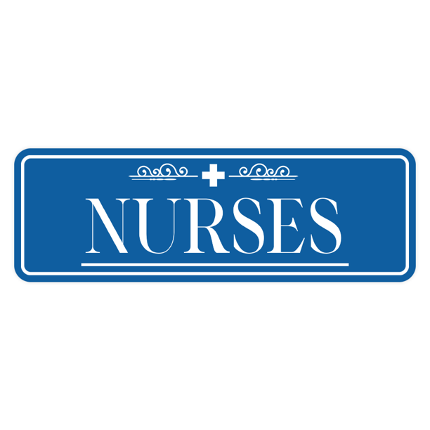 Signs ByLITA Nurses Graphic Medical Office Decor Sign (Black Gold ...