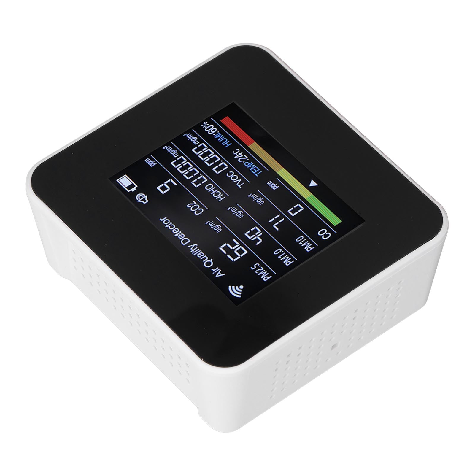 Monitor de Aire Digital ANGGREK WiFi Pantalla a Color Detector de CO2 ...