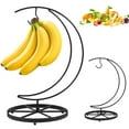 Ihvewuo Banana Rack Stable Banana Holder with Hook Rust-Proof Metal ...