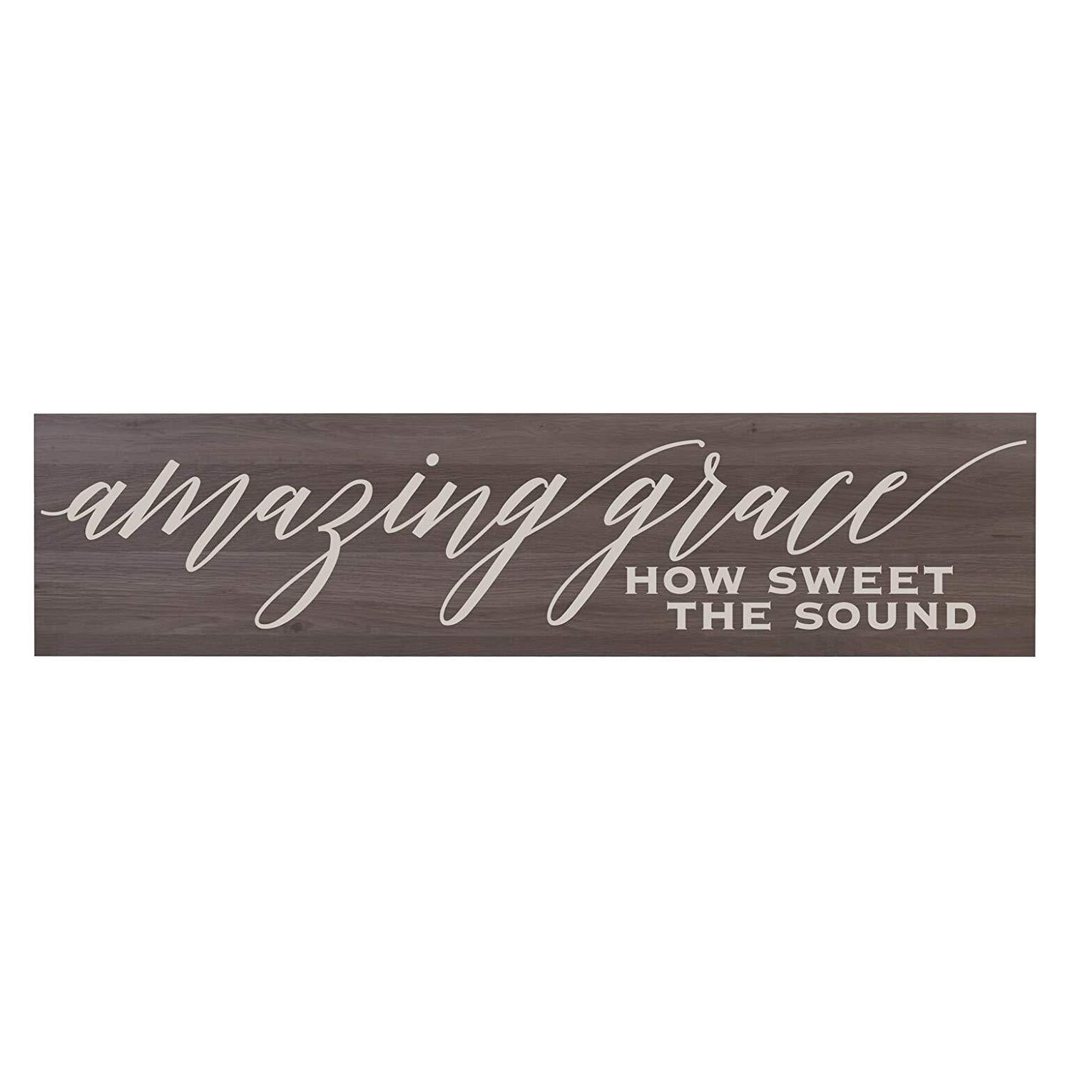 Amazing Grace Oak Sign Wall Art - Walmart.com