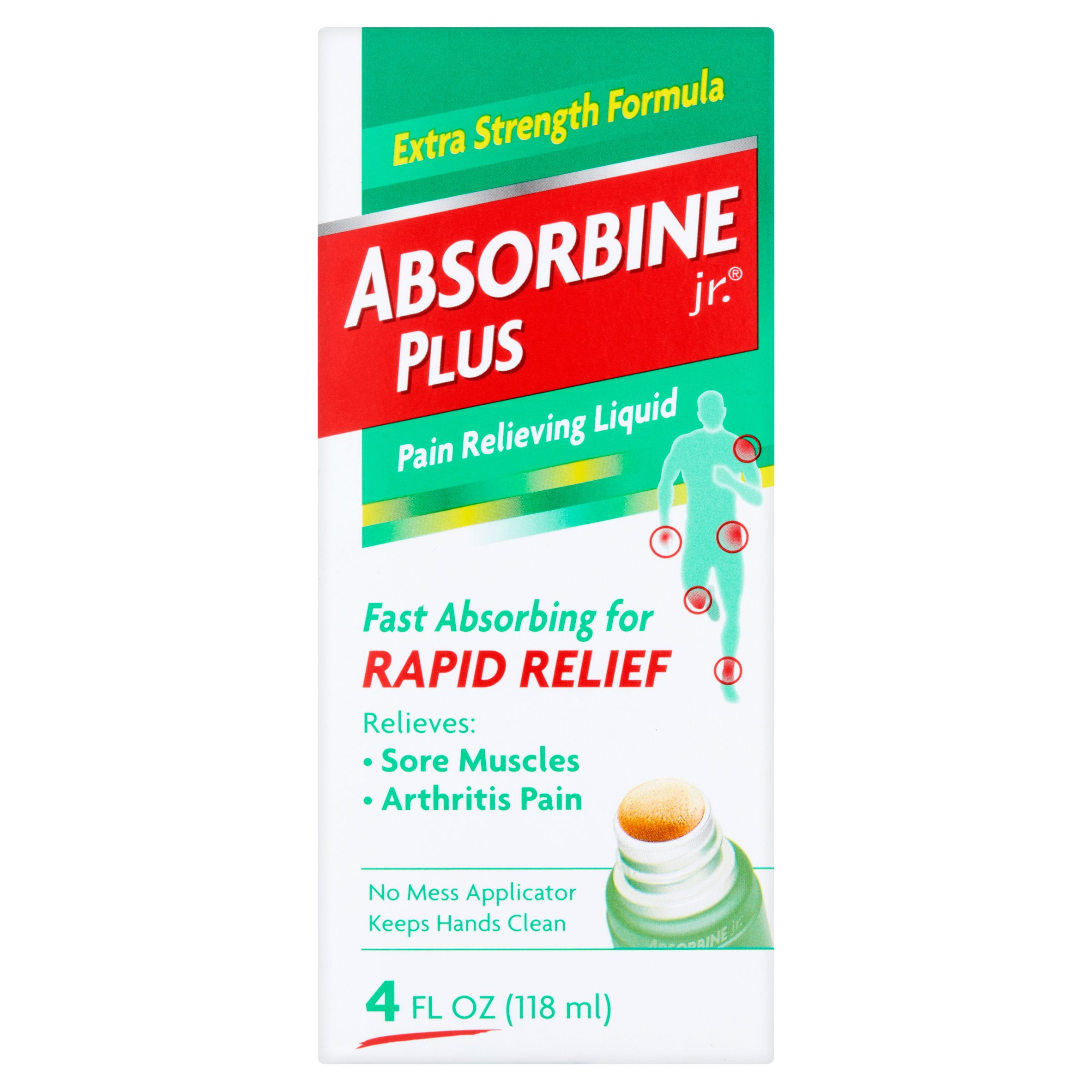 Absorbine Jr. Plus Extra Strength Formula Pain Relieving Liquid, 4 fl ...
