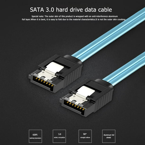 Juego de 6 cables de datos SATA III SAS para servidor SATA de 7 pines a SATA de 7 pines (1 m ...
