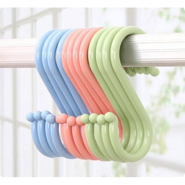 24 ganchos creativos multiusos en forma de S, colgador de ropa de ...