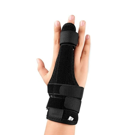 Full Finger Splint ,Adjustable ,First Aid Black Breathable Cloth ...