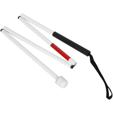 Folding Stick, For The Blind And Visually Impaired, Folding Aluminum A ...