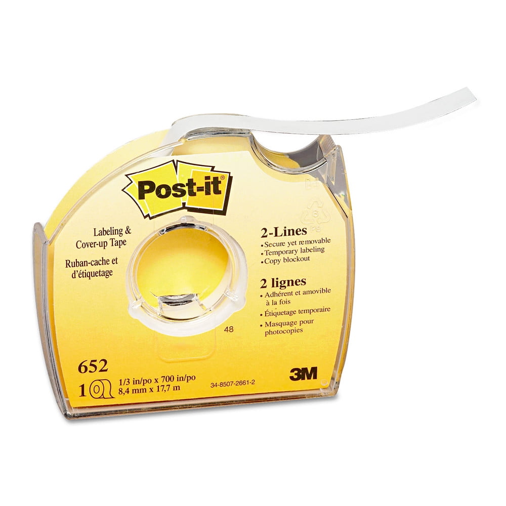 Post-it Removable Cover-Up Tape, Non-Refillable - Walmart.com