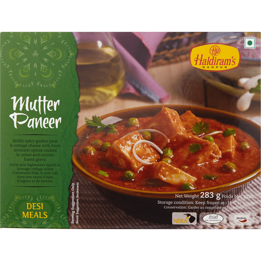 Click here for Hr Haldirams Haldiram Mutter Paneer 283 G prices