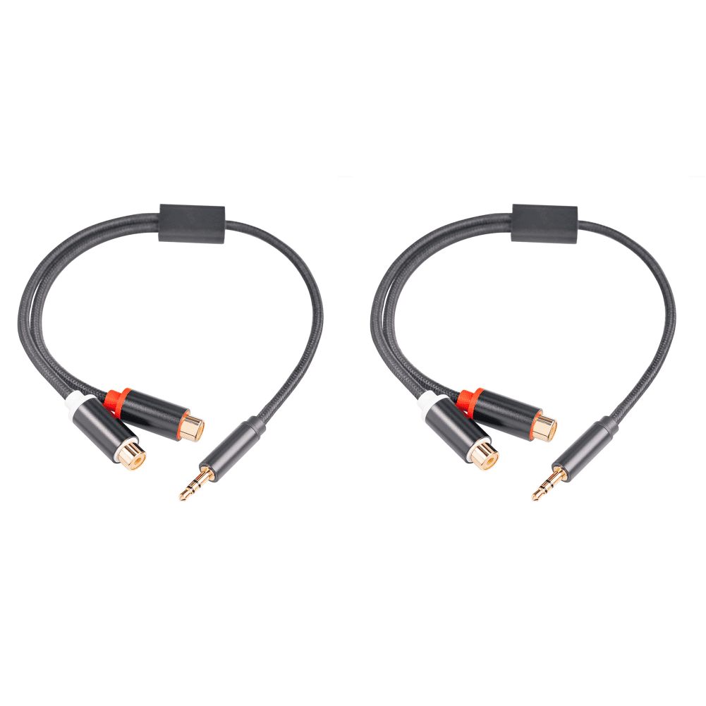 Cable Audio Estéreo Flexible 0 3 Metros 5 Mm A 2 RCA Adaptador Y ...