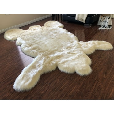 Soho Luxurious Faux Sheepskin Pelt Camel Shag Area Rug or Runner ...