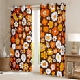 60S 100S Groovy Curtains for Bedroom Living Room Retro Hippie Flower ...