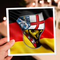 3drose, Flag of Saarland in Germany Waving in the Wind, 6 Greeting ...