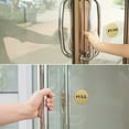 Uxcell 2 Pcs Push Pull Door Sign Acrylic Self Adhesive Round Sticker In ...