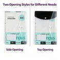 11-Hole Expanding File Pockets Assorted Colors, Horizontal and Vertical ...