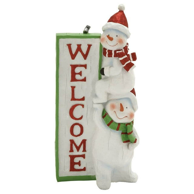 Scintillating Snowman Welcome Sign - Walmart.com