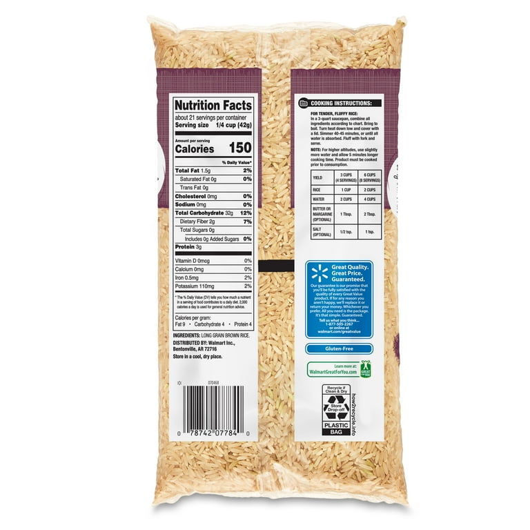 Brown Rice Label