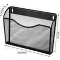 Casewin Metal Mesh Wall Mount File Organizer, Single Pocket Vertical ...