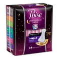 Poise Overnight Incontinence Pads for Women/Bladder Control Pads ...