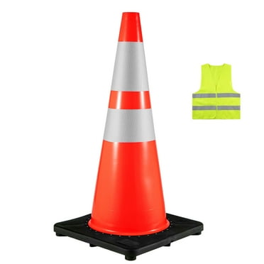 18 Inch Traffic Safety Cones, vibrant orange , long-lasting design ...