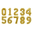 Efavormart 16" Shiny Metallic Gold Mylar Foil Alphabet Letter and ...