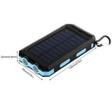 Waterproof 300000mAh 2 USB Portable Solar Battery Solar Power - Walmart.com