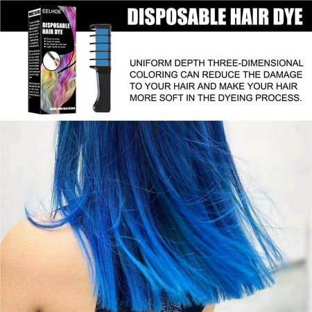 One-time Hair Chalk Comb Professional Temporary Comb Hair Instant Hair ...