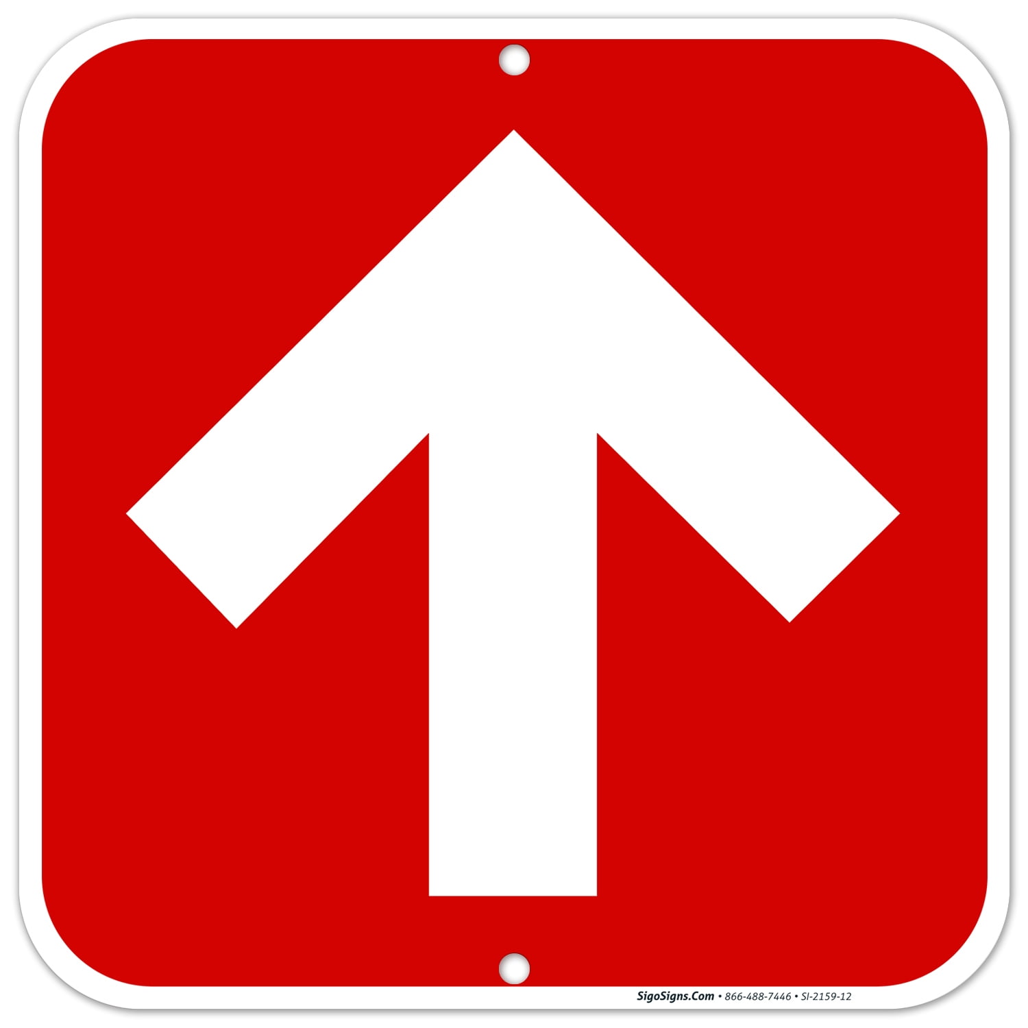 Up Arrow Sign, 12x12 Aluminum - Walmart.com