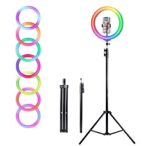 10 Inch LED Ring Light with Tripod Stand Phone Holder 3200K-5500K ...