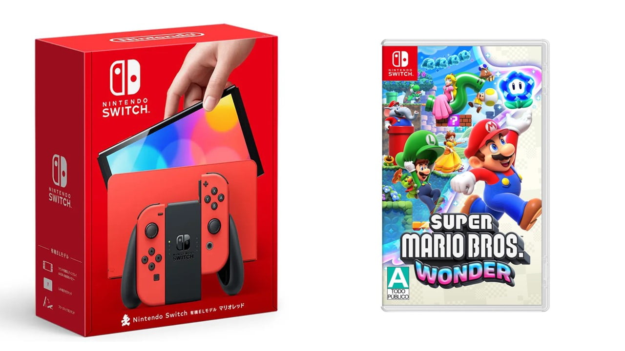 Consola Nintendo Switch OLED 64GB Mario Red Edition con juego Super ...