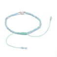 2 pc Adjustable Nylon Thread Beads Bracelets with Glass Seed Beads and ...