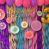 Mightlink Colored Crepe Paper Ornamental Fadeless Party Decoration ...