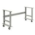 Mobile Adjustable Height C-Channel Leg Workbench, Steel, 48"W x 30"D ...