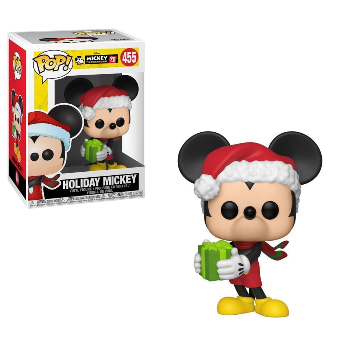 Disney Mickey's 90th Funko POP Vinyl Figure - Holiday Mickey | Walmart ...