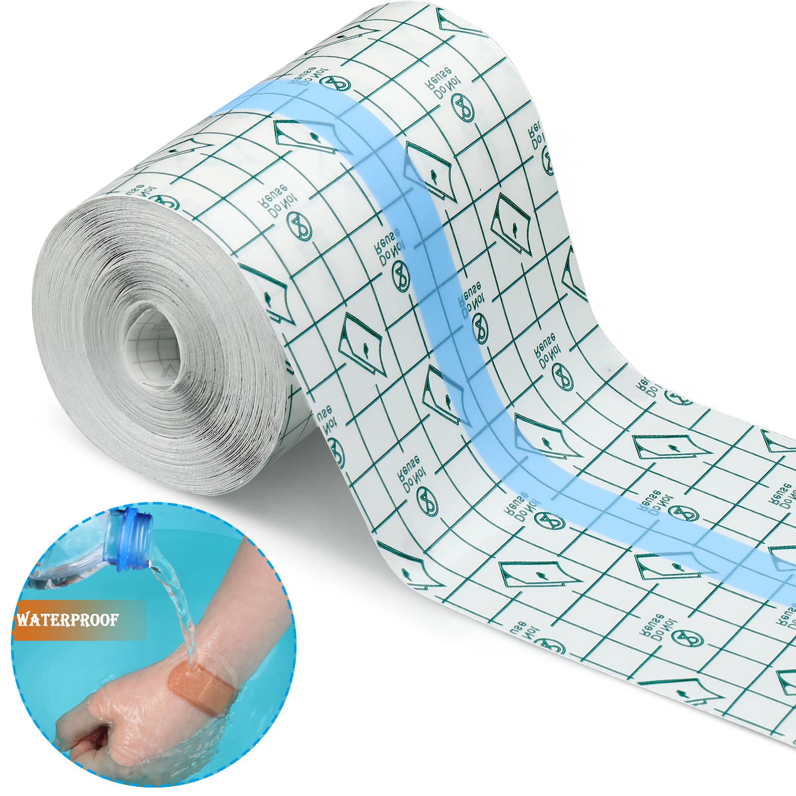 ARMODORRA Transparent Stretch Adhesive Bandage Waterproof Bandage Clear ...