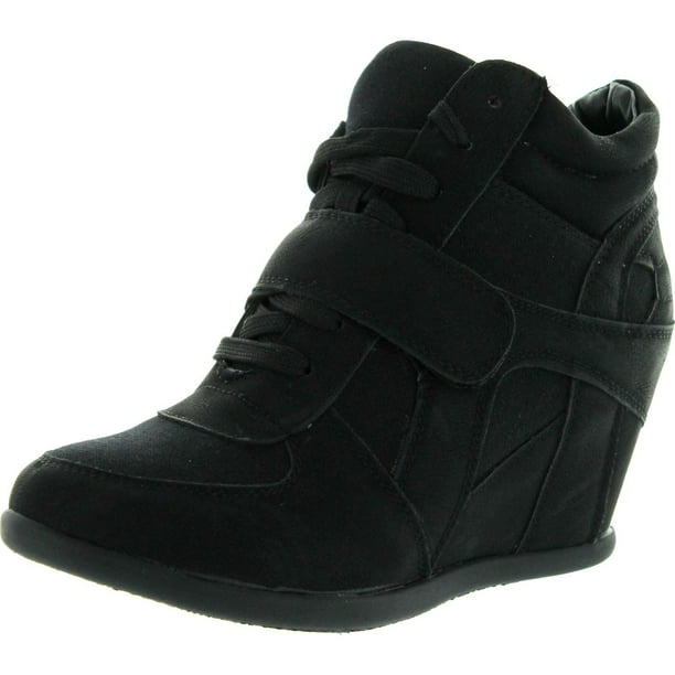 Top Moda - Top Moda Womens Sammy-40 High Top Strap Womens Hidden Wedge ...