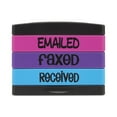 Trodat Interlocking Stack Stamp, EMAILED, FAXED, RECEIVED, 1.81" x 0.63 ...
