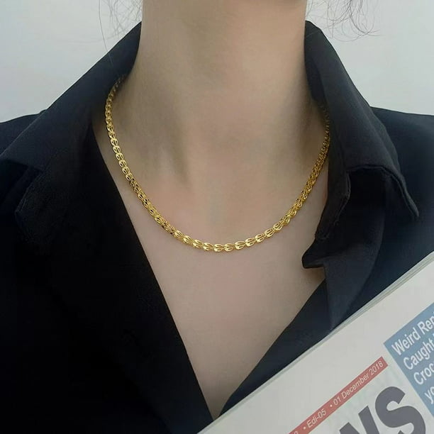 Collar de cadena de clavícula para mujer, diseño de collar, collar de ...
