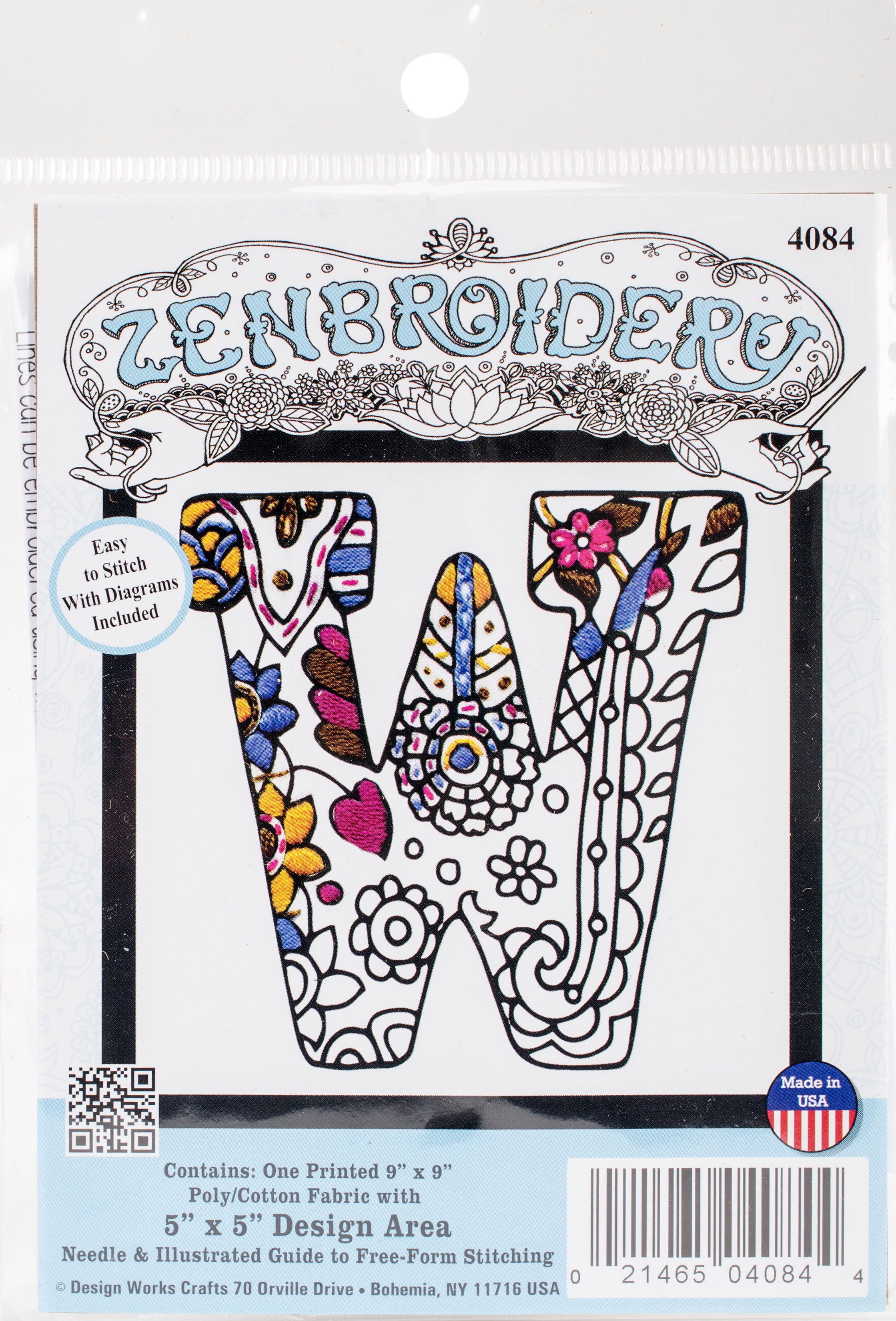 Design Works/Zenbroidery Stamped Embroidery 5"X5"-W | Walmart Canada