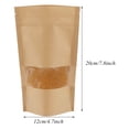 Kraft Paper Bags Resealable Stand Up Pouches Food Storage Bags for ...