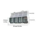 4 Grids Tool Organizer, Small Parts Tool Box, Screw Organizer, Hardware ...