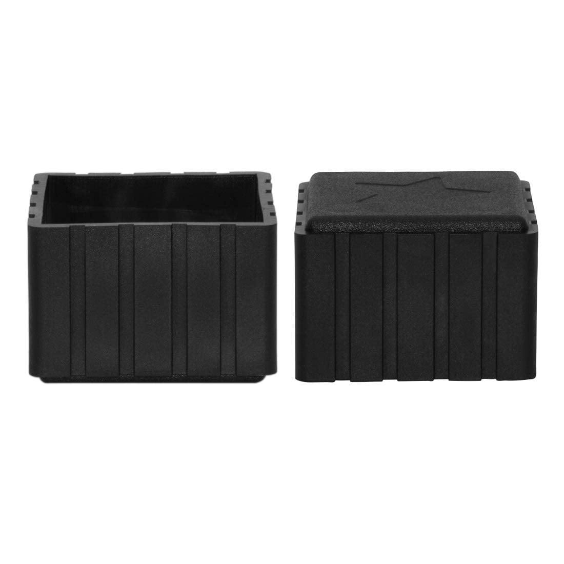 Flyshop Square Synthetic Rubber Leg Tips Furniture Chair Leg Caps Floor ...